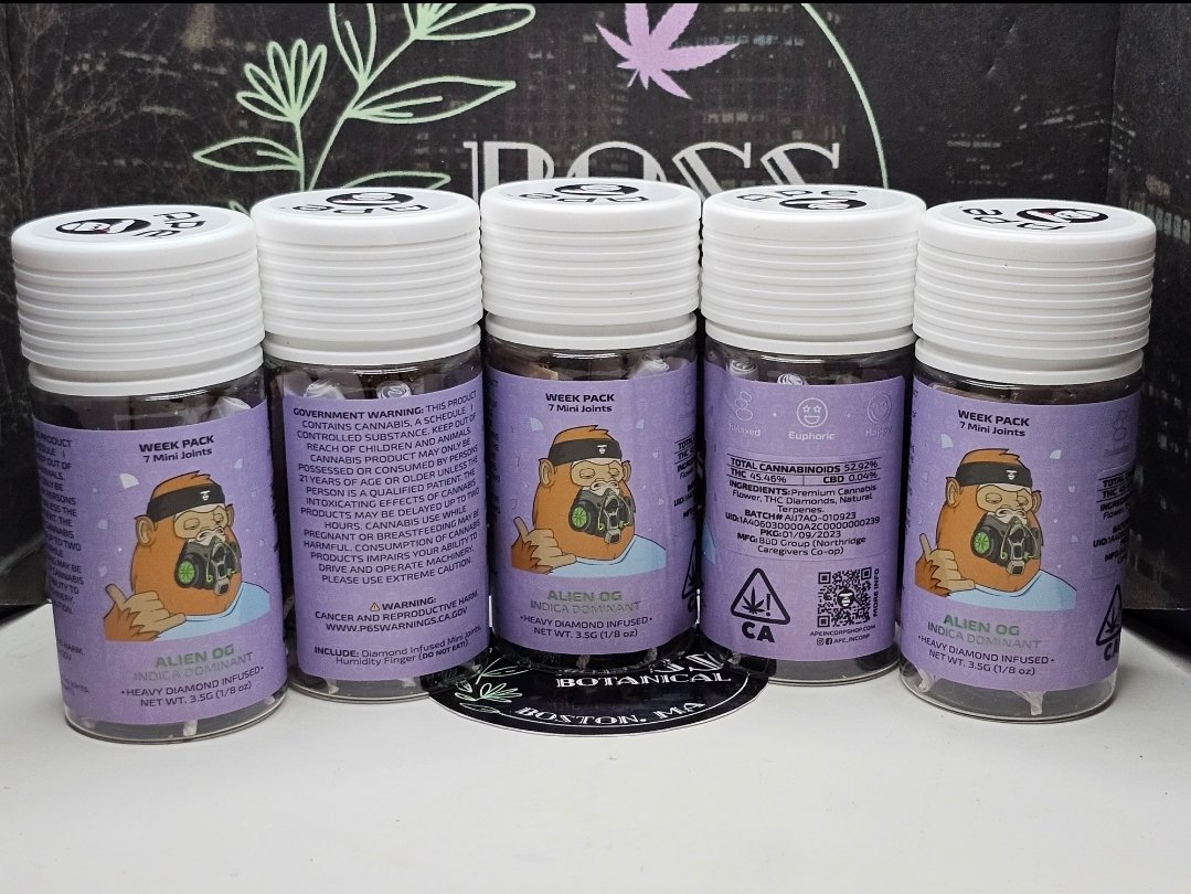 APE (7 infused prerolls) 3.5 gram – Boss Botanical